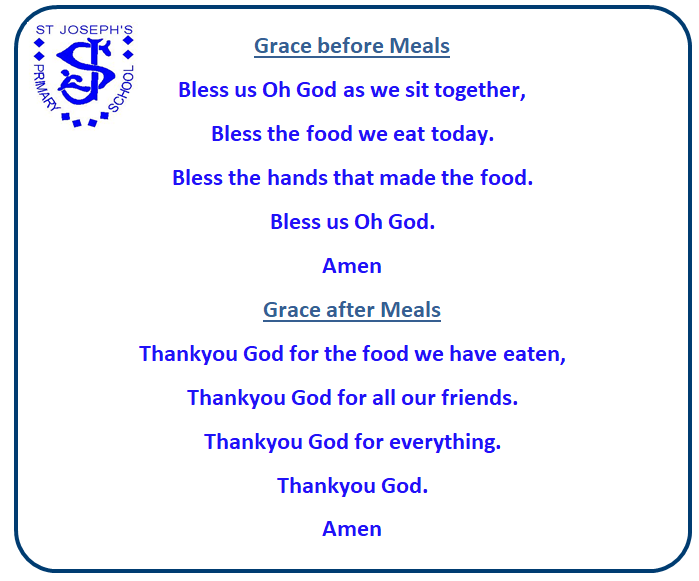 Our School Prayer - St Joseph's Catholic Primary School